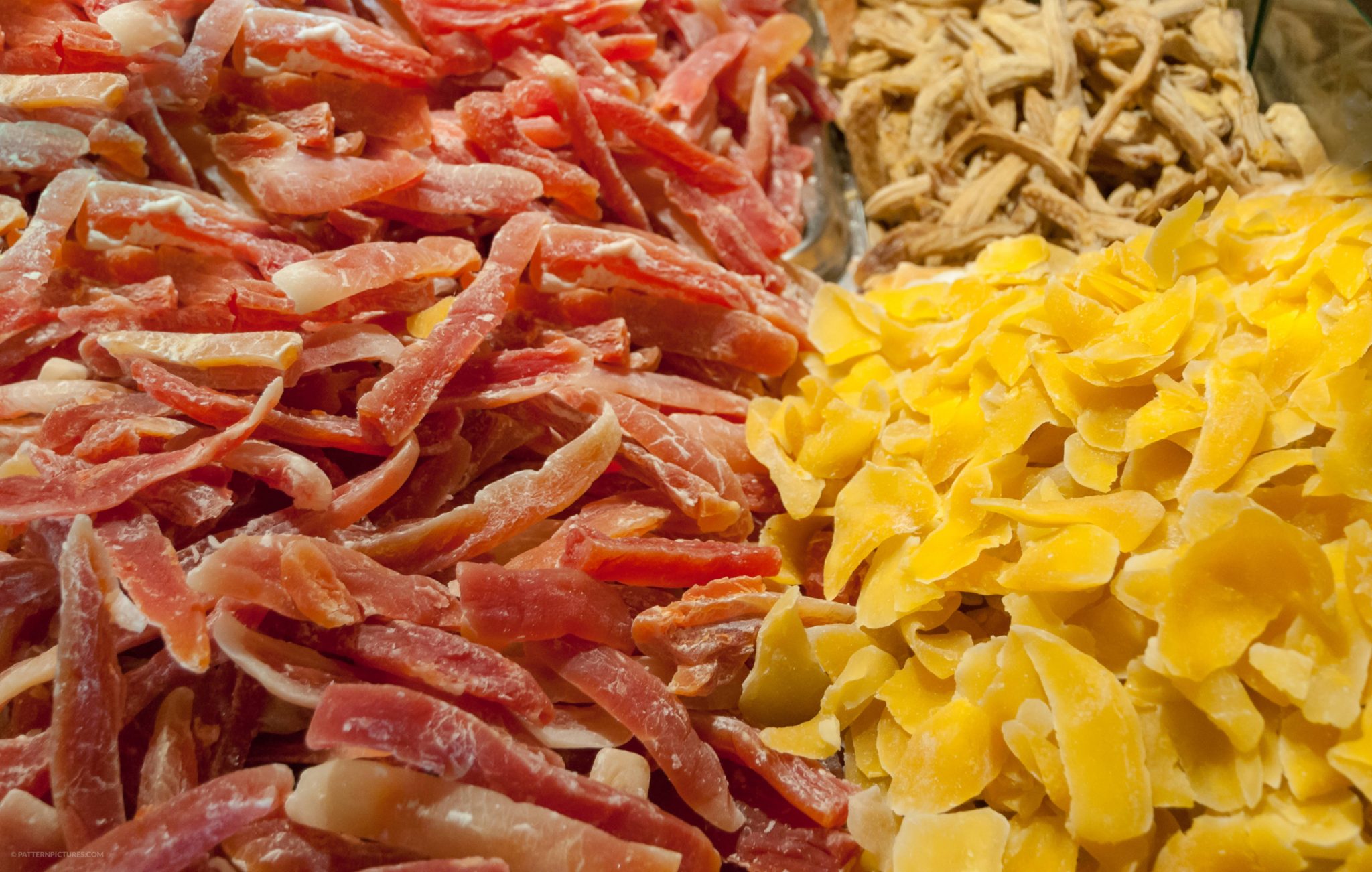Dried fruits textures - PatternPictures