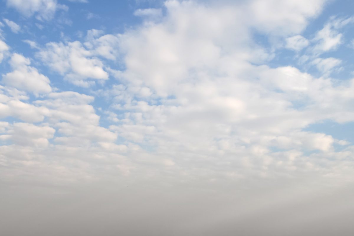 Subtle orange blue radient sunset sky - PatternPictures