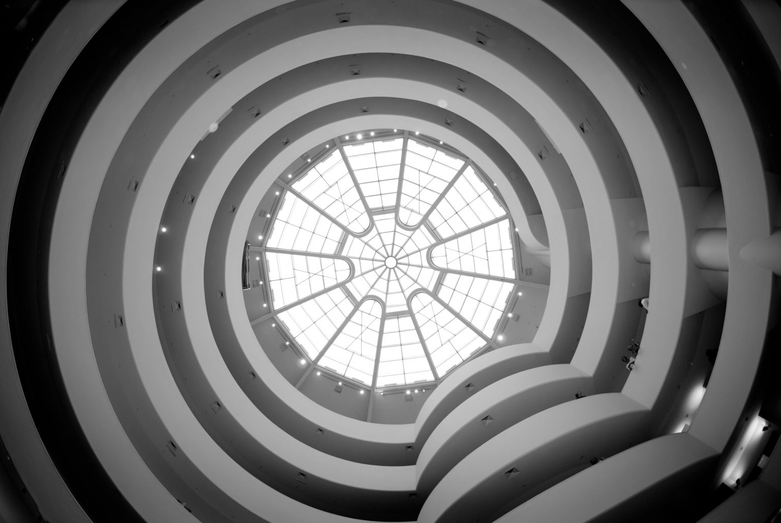 View of the Guggenheim Museum interior dome - PatternPictures